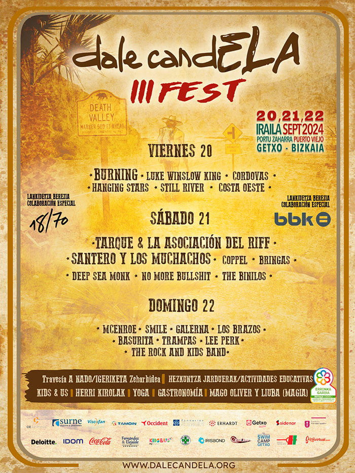 Cartel por días de la tercera edición del DalecandELA Fest – Magazine Rock