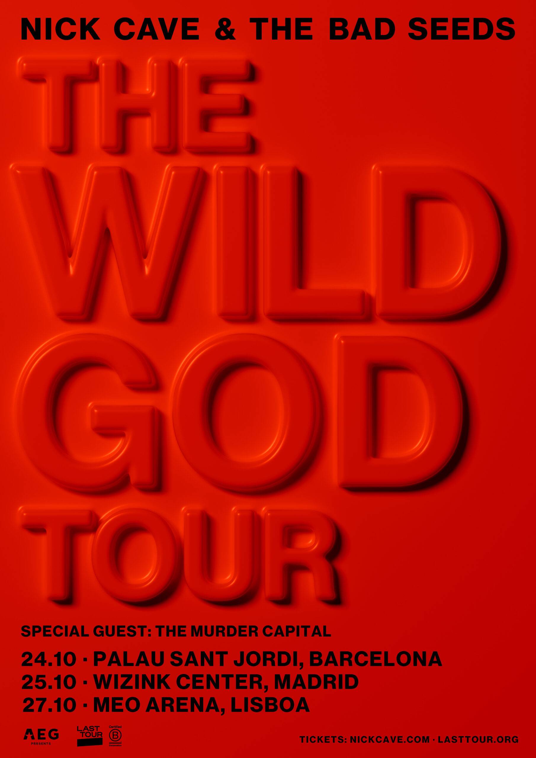 NICK CAVE & THE BAD SEEDS. The Wild God Tour ¡pasará por la península ...